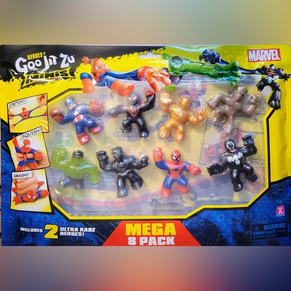 Marvel | Toys | Heroes Of Goo Jit Zu Marvel Mini 8 Pack With 2 Ultra ...